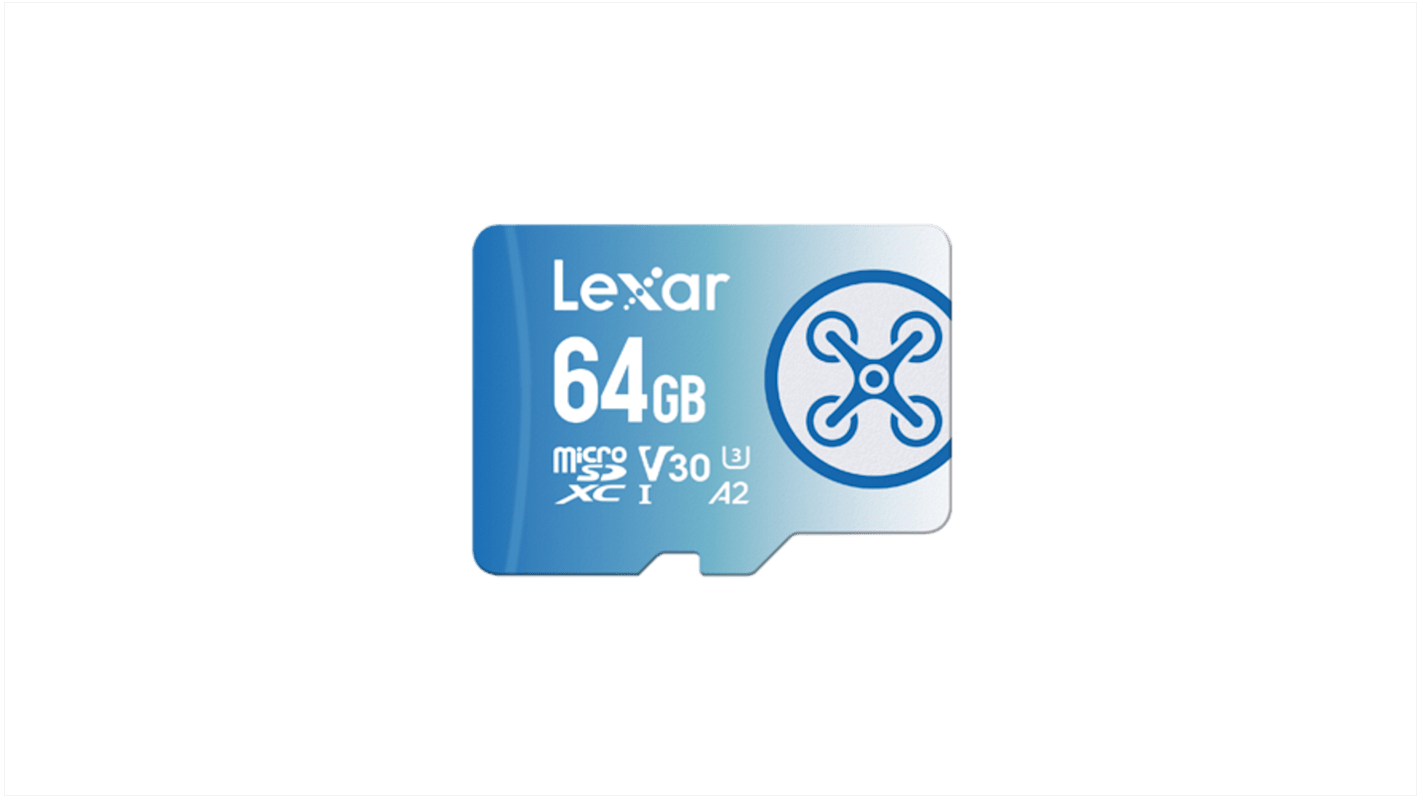LMSFLYX064G-BNNNG | Lexar 64 GB MicroSDXC Micro SD Card, A2, Class10 ...
