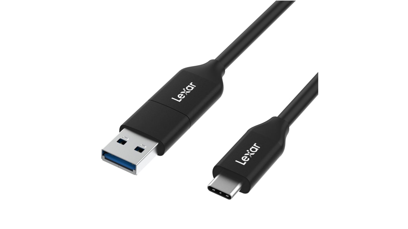 LPA100C-RNBNG | Lexar Cable, Male USB C to Female USB A Cable, 300mm | RS