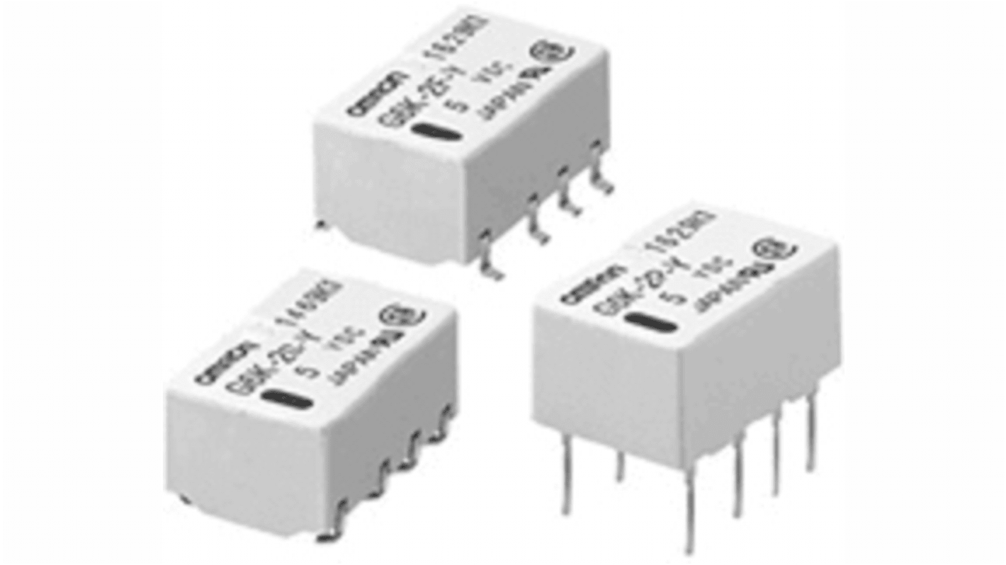 G6KU-2G-Y-TR DC5 | Omron Surface Mount Latching Relay, 5V dc Coil, DPDT ...