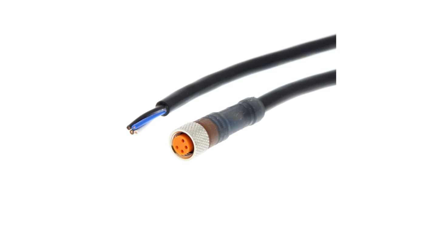 Y92E-M08PVC4S5M-L | Omron Right Angle Female M8 to Unterminated Sensor ...