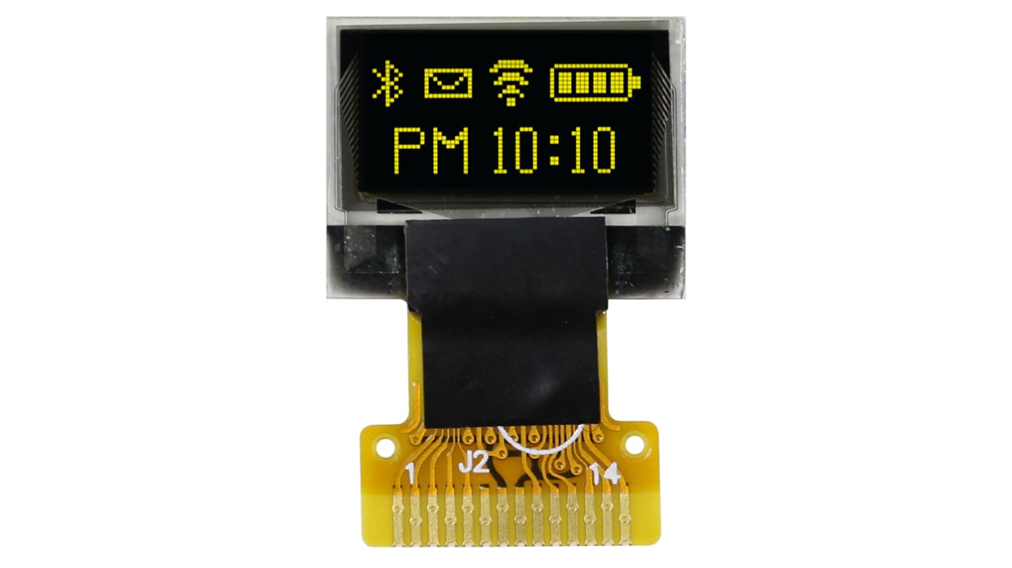 MCOT064032A1V-YI | Midas 0.49in Yellow Passive matrix OLED Display 64 x ...