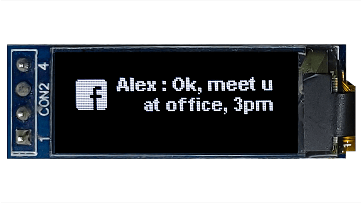 MDOB128032GV-WI | Midas 0.91in White Passive matrix OLED Display 128 x ...