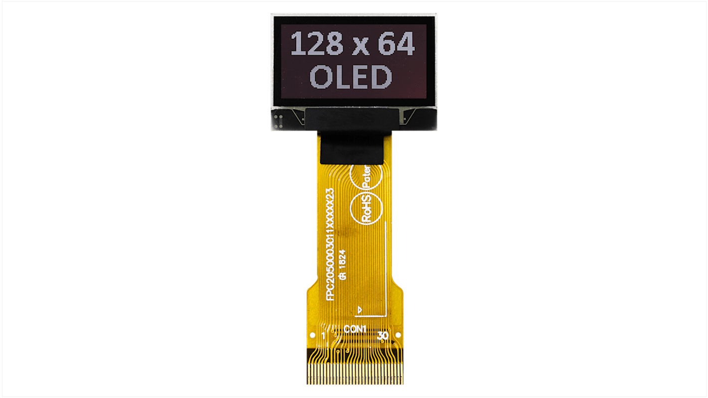 MDOG128064N4V-WM | Midas 0.96in White Passive matrix OLED Display 128 x ...