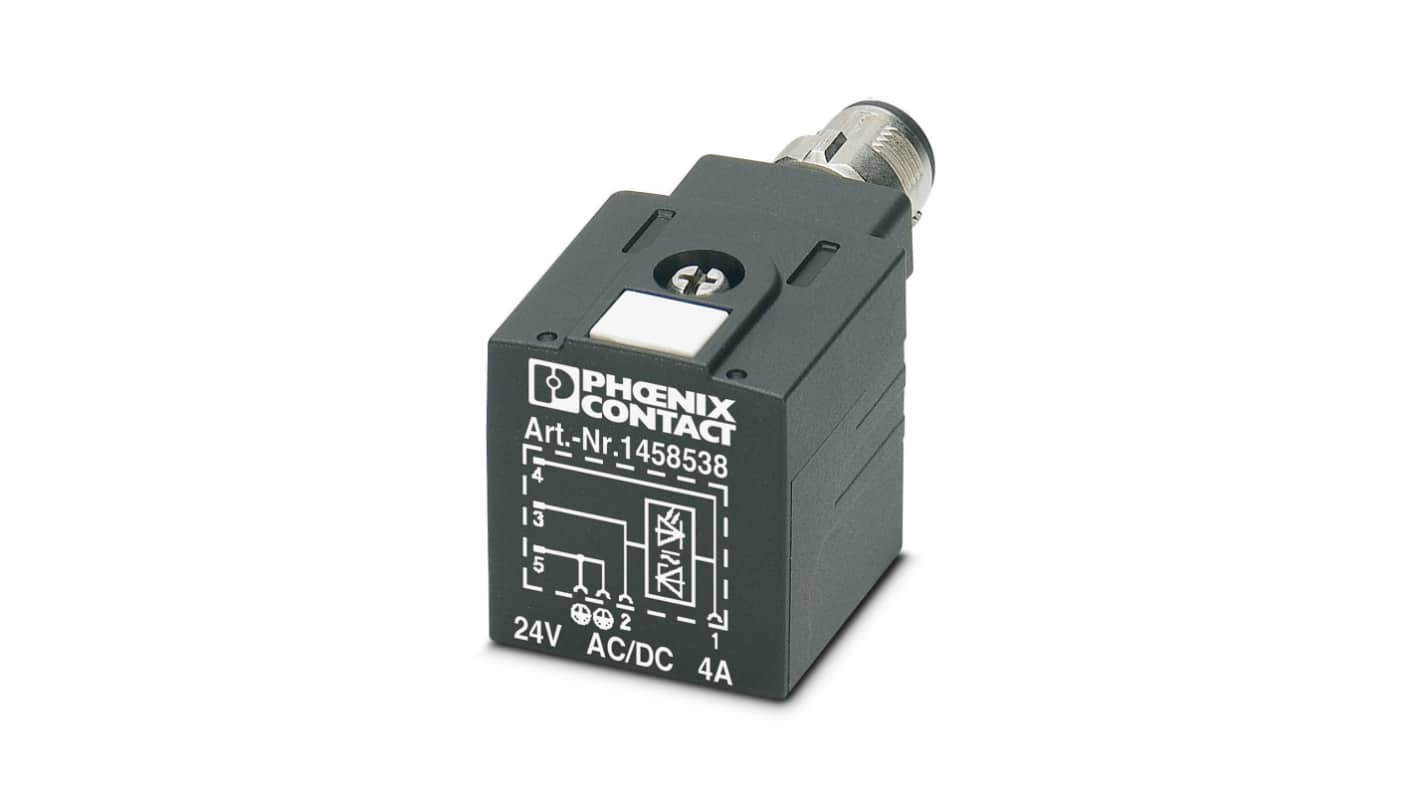 1458538 | Phoenix Contact Solenoid Valve Connector, with Indicator ...