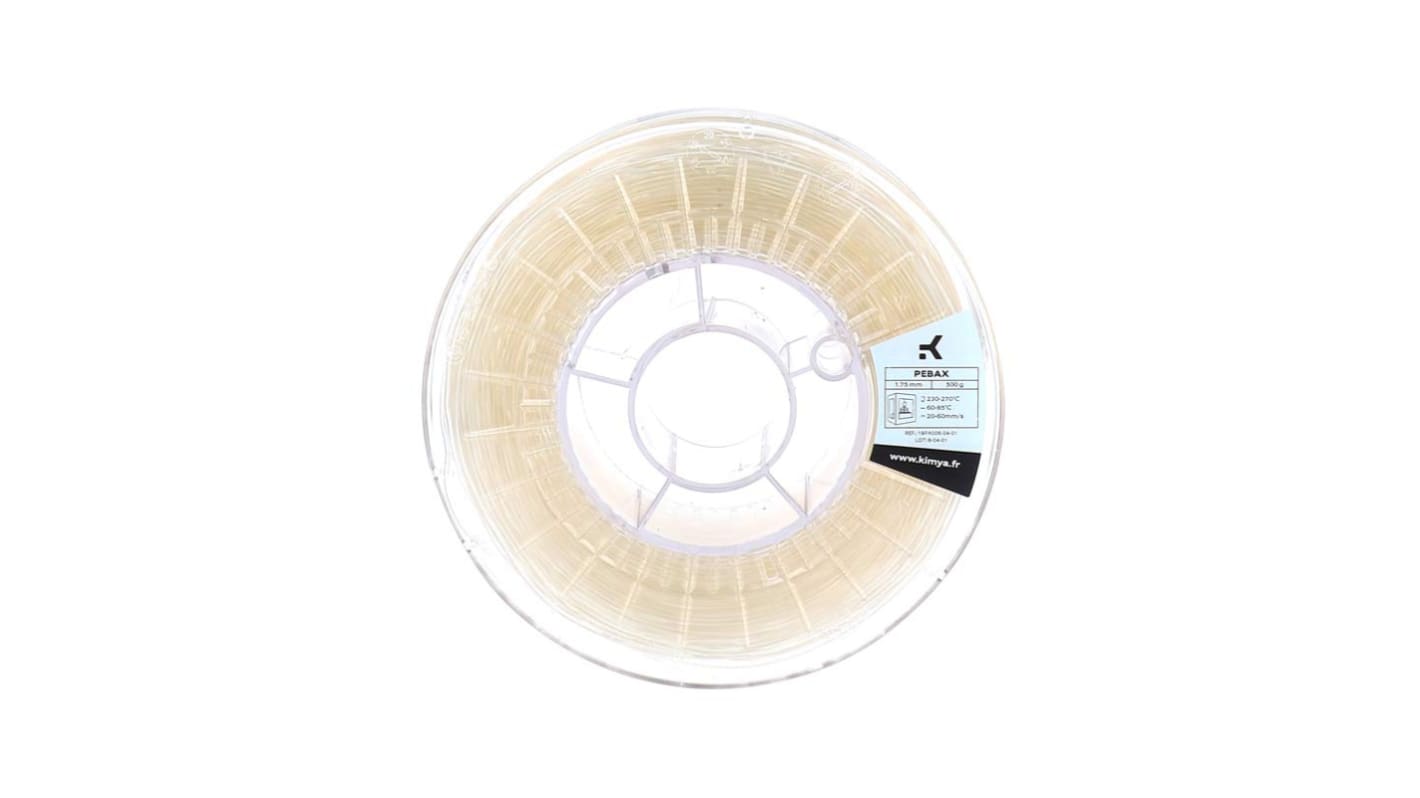 PA1001TQ | Kimya 2.85mm Translucent PEBA S 93A 3D Printer Filament ...