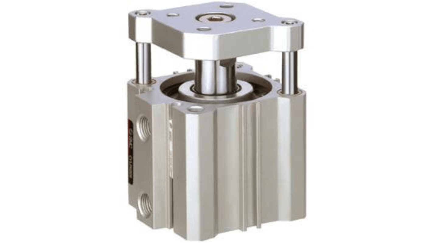 CDQMA32TF-30 | SMC Pneumatic Guided Cylinder - 32mm Bore, 30mm Stroke ...