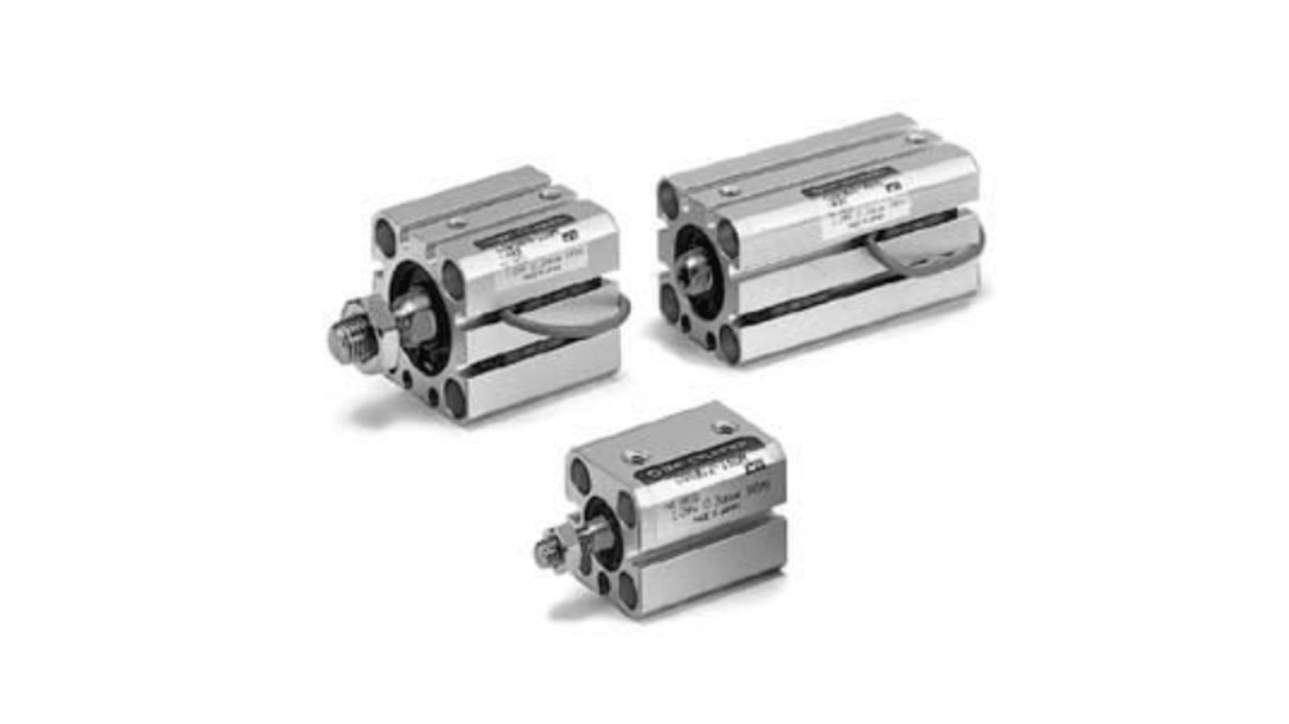 Cilindro compacto neumático SMC, CDQSB12-30DM, Doble Acción | RS