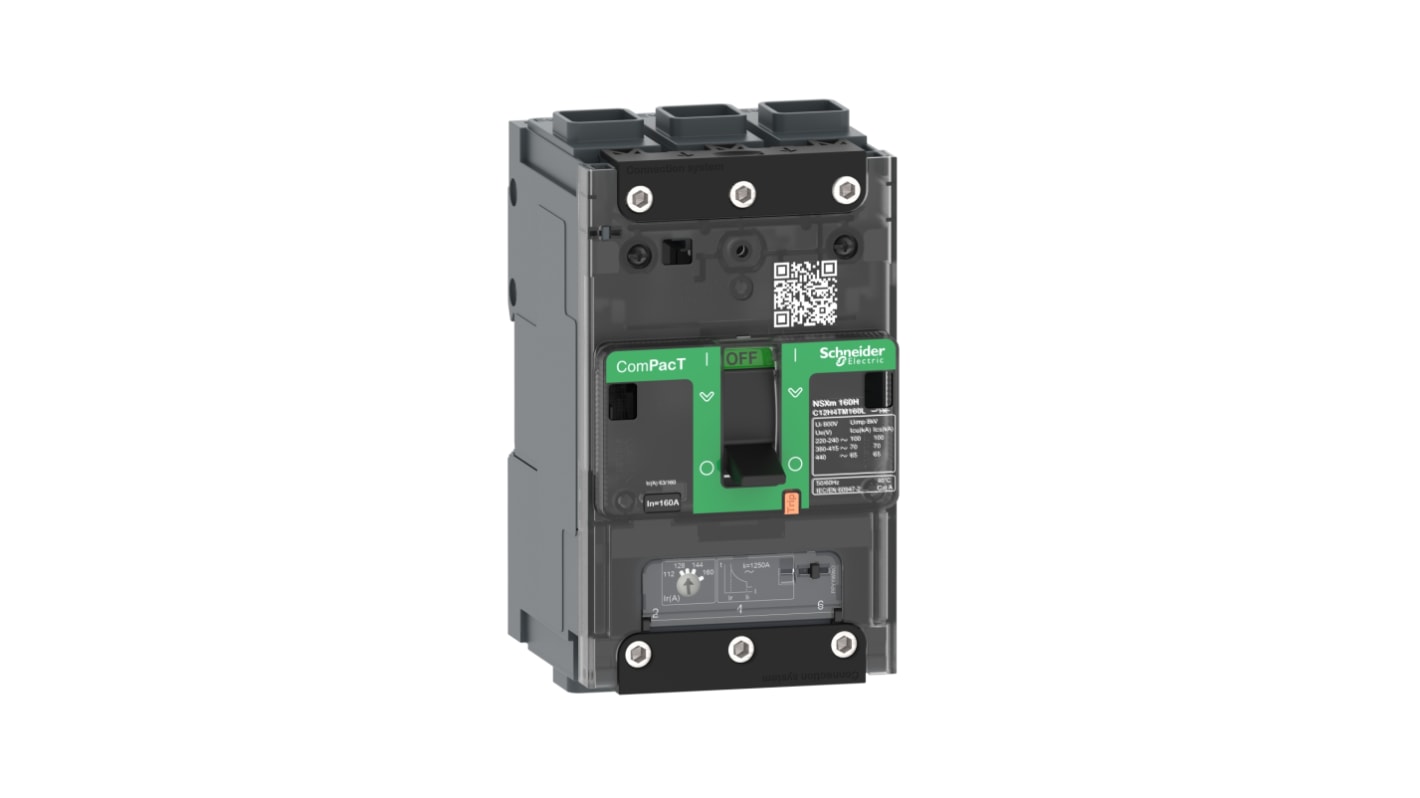 C11F3TM050L | Schneider Electric, ComPacT NSX MCCB 3P 50A, Fixed Mount | RS