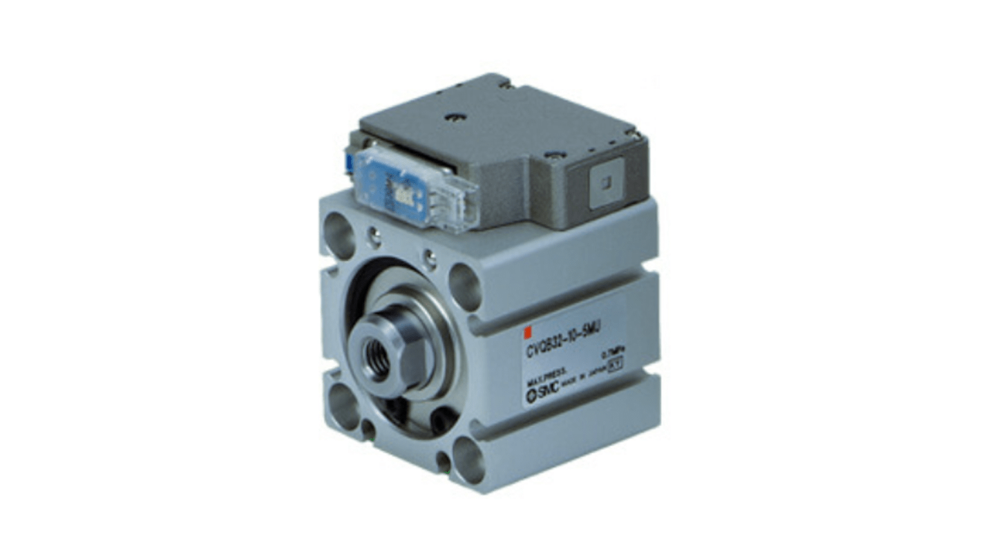 CVQB32-15-5MO | SMC Pneumatic Compact Cylinder - 32mm Bore, 15mm Stroke, CVQ Series, Double ...