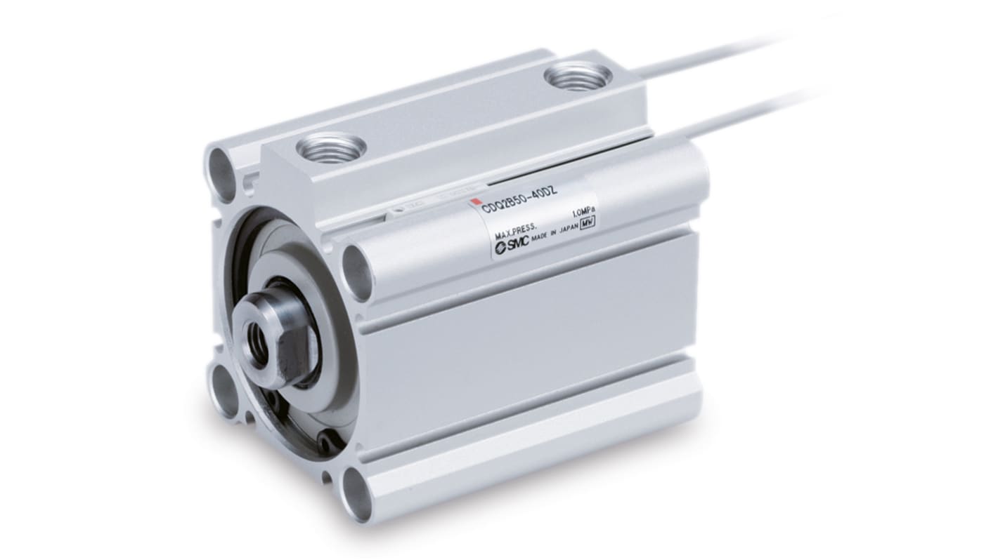 CQ2D63R-75DMZ | SMC Pneumatic Compact Cylinder - 75mm Bore, 63mm Stroke ...