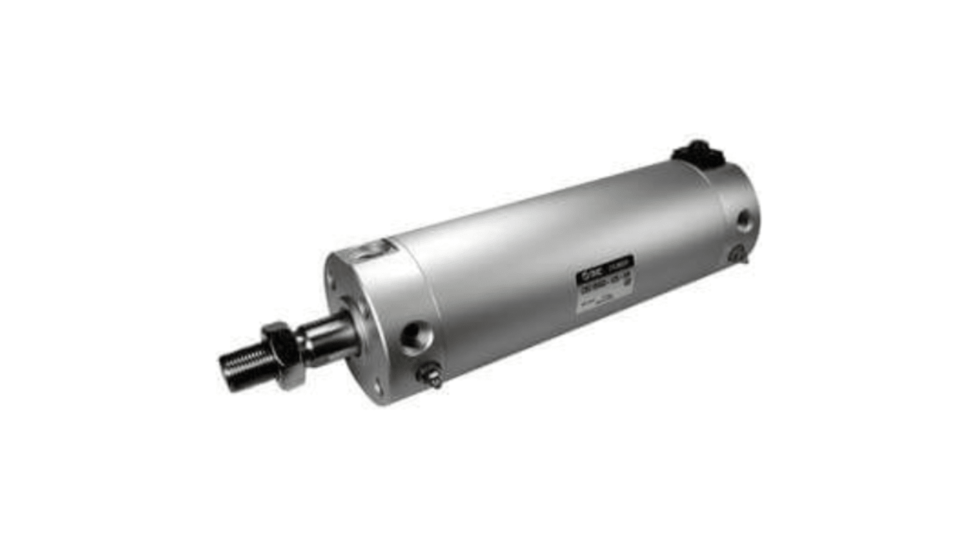 Cilindro neumático con vástago SMC, CBG1BN63-100-HL, Doble Acción | RS