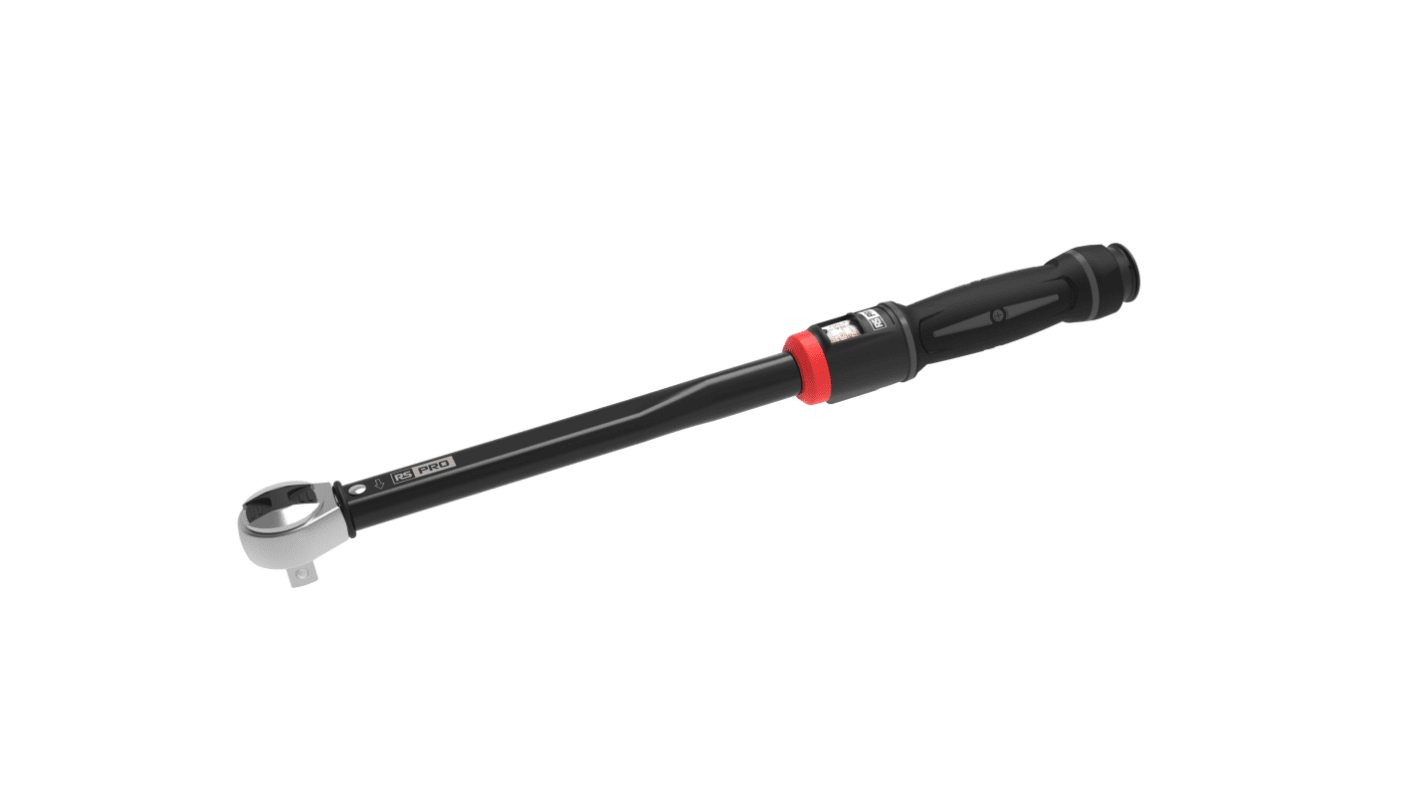 RS PRO Square Reversible Torque Wrench, 1/2 in Drive, 40 → 200Nm, 2.0Nm ...