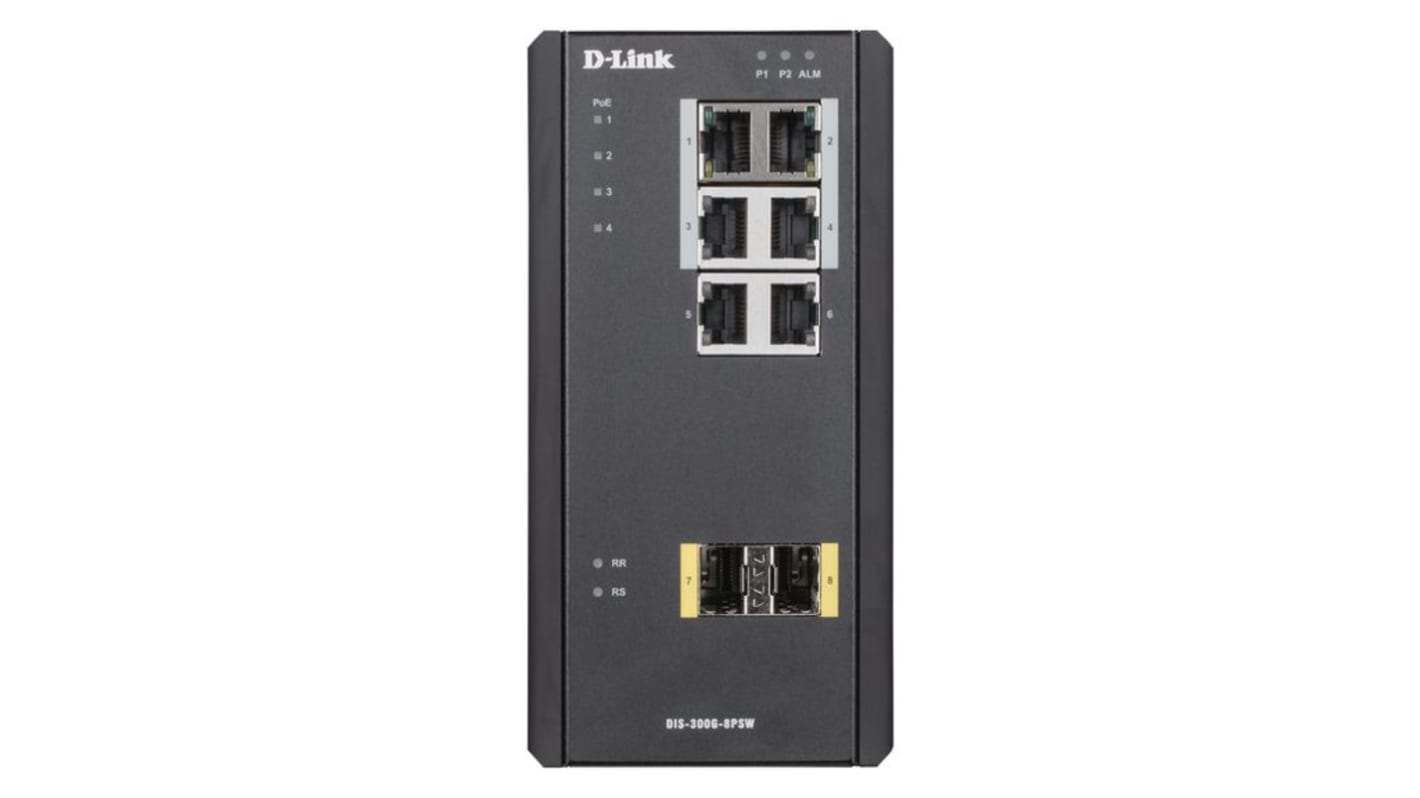 DIS-300G-8PSW | D-Link Managed 8 Port Managed Switch With PoE | RS