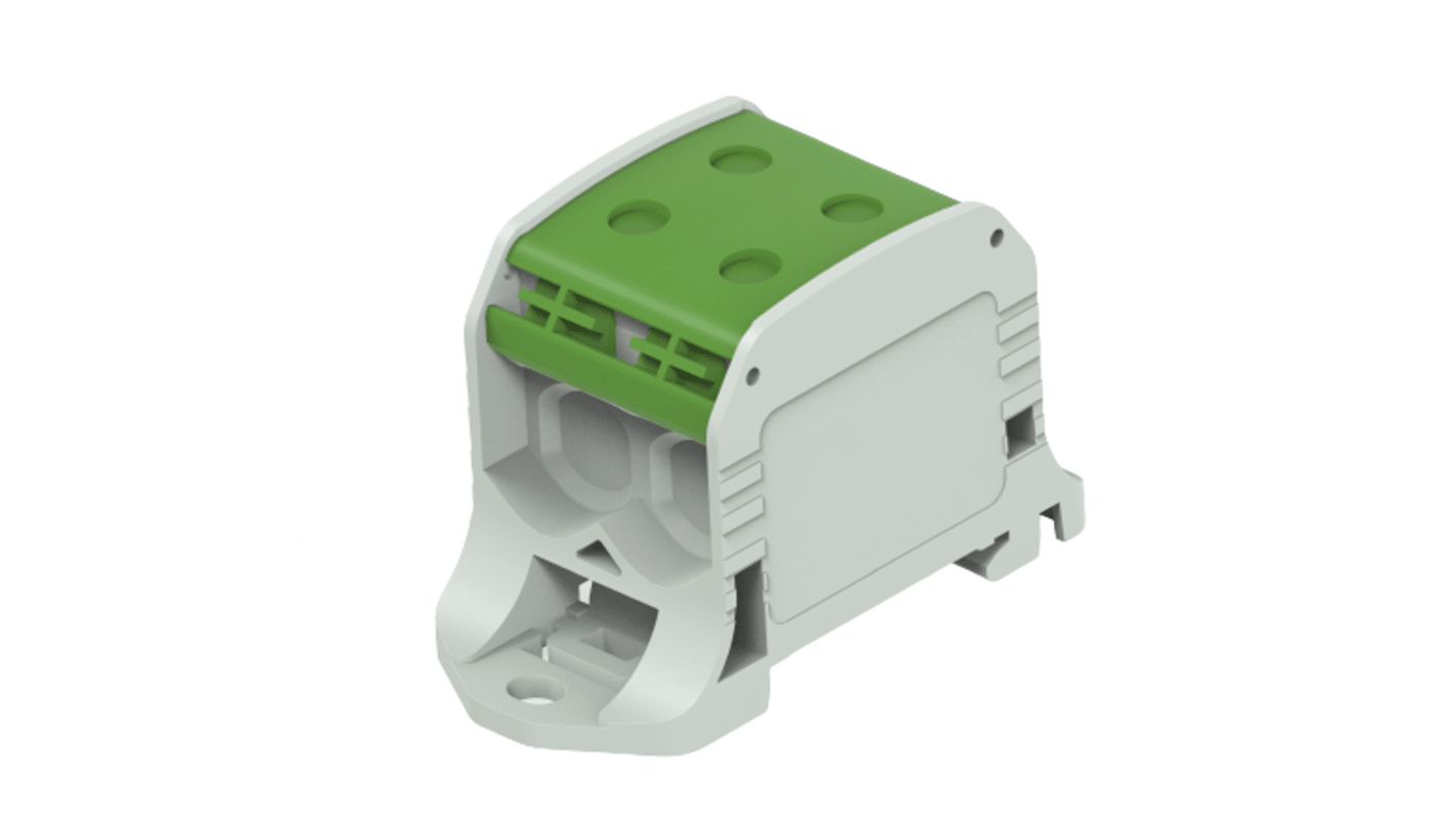 1SNF526131R0000 | Entrelec 1SNF Series Green, Grey Terminal Block, 4 ...