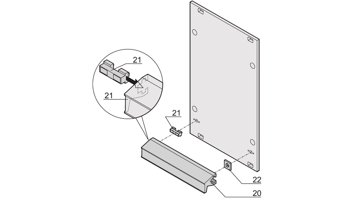 20809-288 | nVent SCHROFF Handle Handle for Use with Front Panels | RS