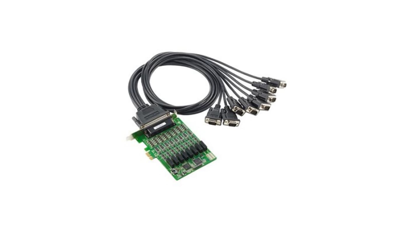 CP-118EL-A w/o Cable | MOXA 8 Port PCIe RS232, RS422, RS485 Serial ...