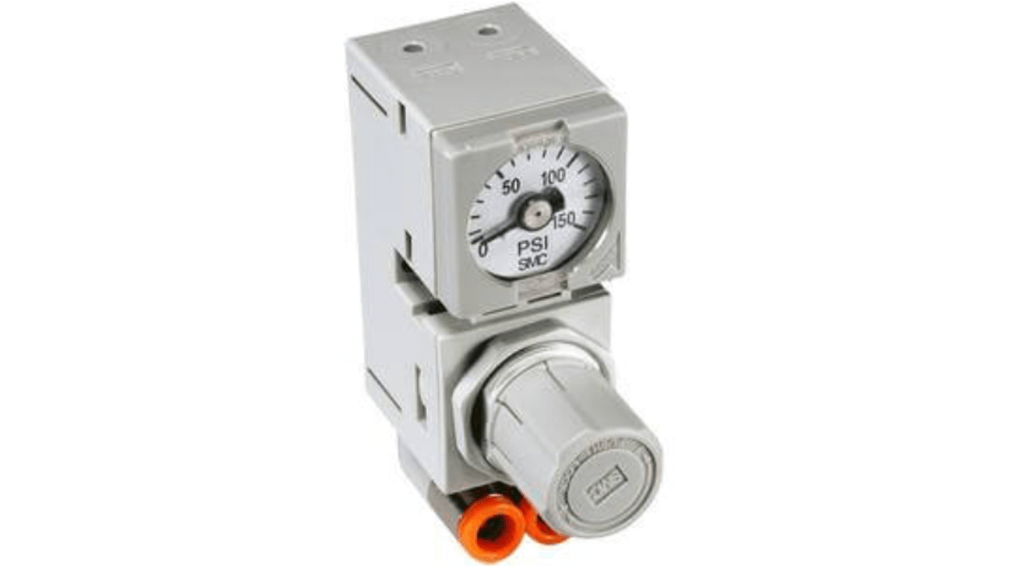 ARM10F1-08GPC | SMC 6 mm Tubing Pneumatic Regulator - 0.5bar to 7bar ...