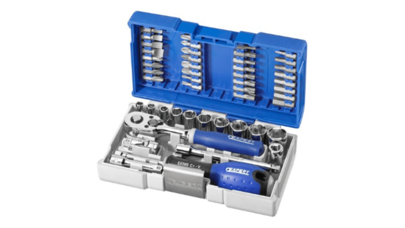 E030729 | Expert by Facom 48-Piece Metric 1/4 in Standard Socket/Bit ...