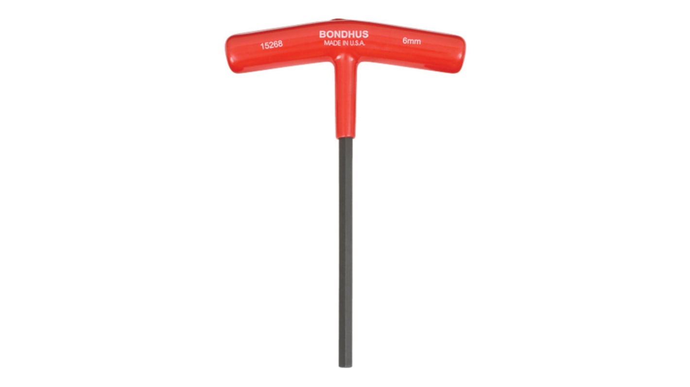 15268 | Bondhus T Shape Metric Hex Key, 6mm | RS