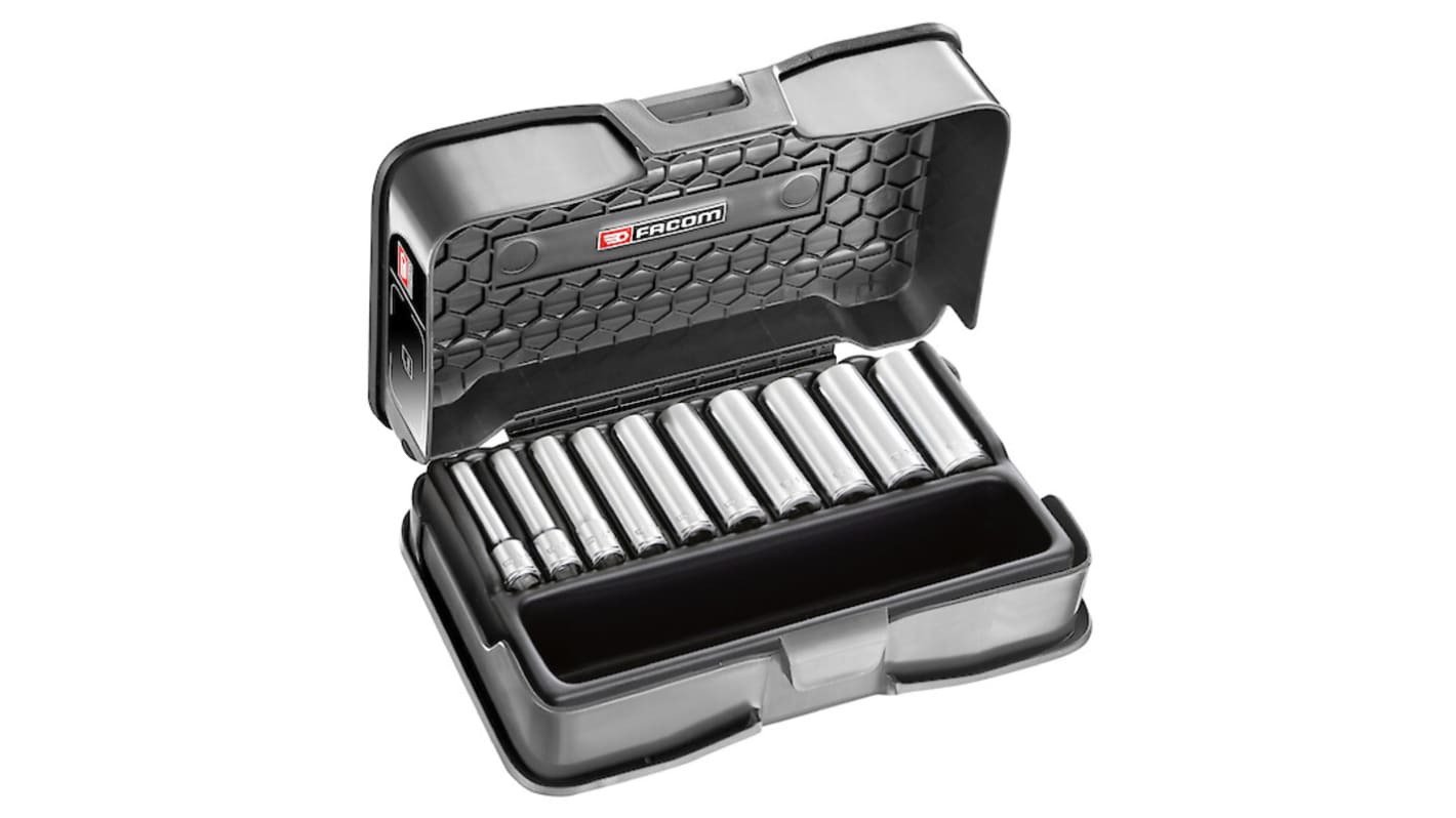 R.405PF | Facom 10-Piece 1/4 in Deep Socket Set | RS