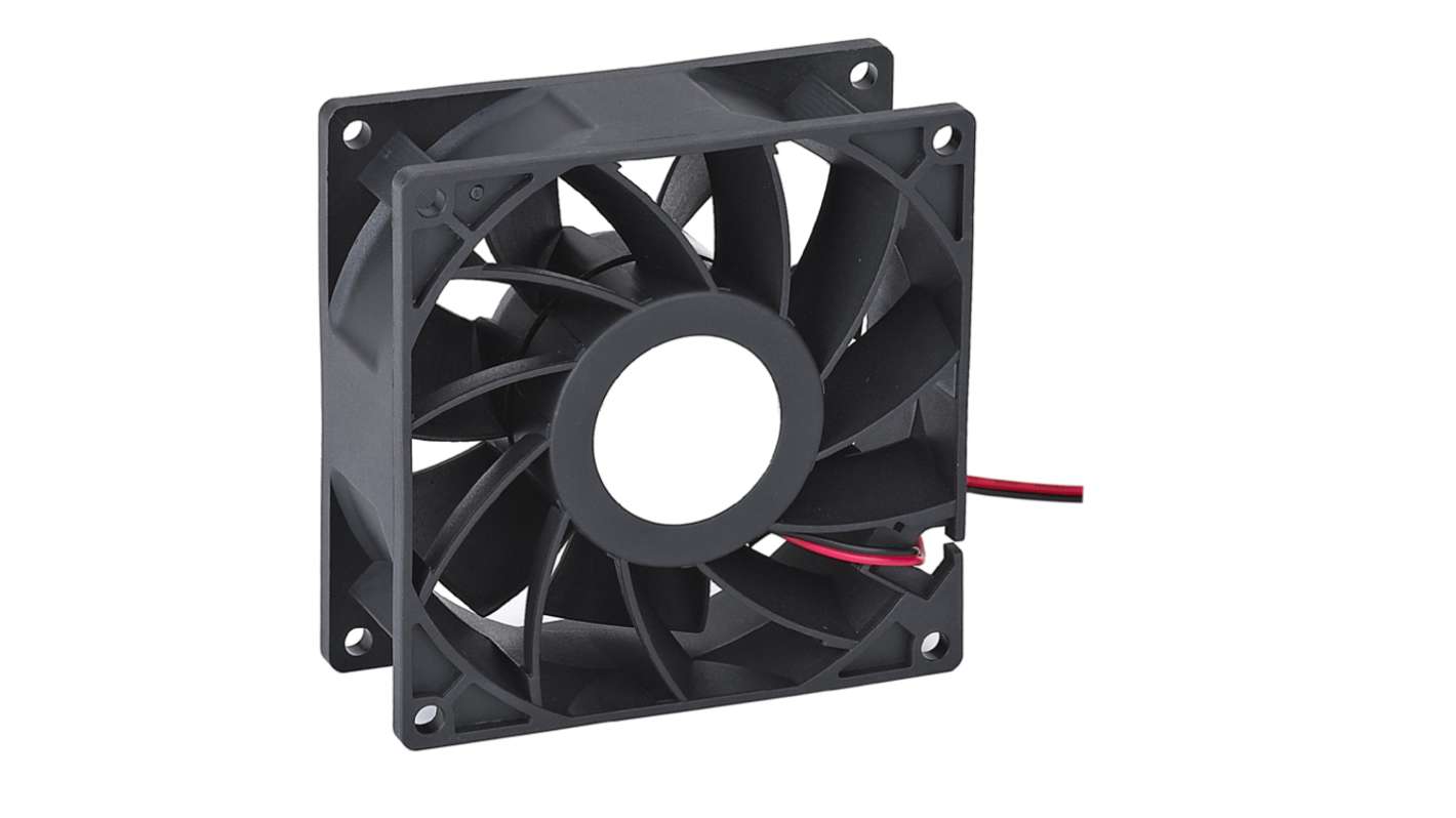 RS PRO Axial Fan, 24 V dc, DC Operation, 3.56m³/min, 36W, 480mA Max, 92 ...