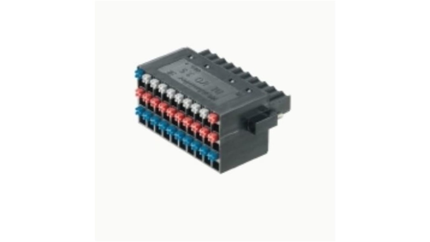1779920000 | Weidmuller 3.5mm Pitch 30 Way Pluggable Terminal Block ...