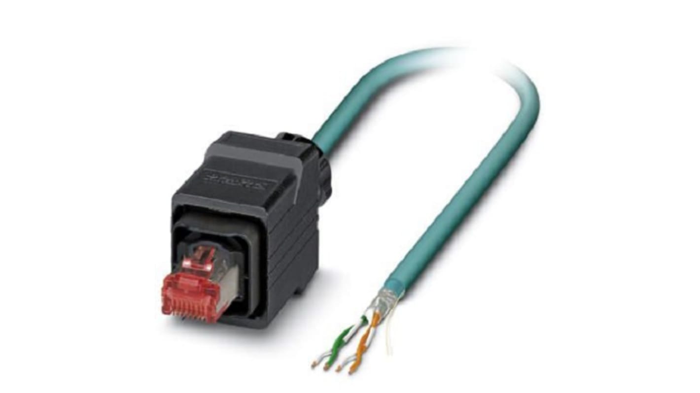 1405772 | Phoenix Contact Cat5e Straight Male RJ45 to Unterminated ...