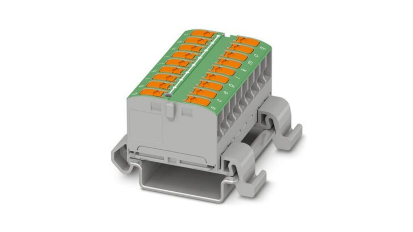 1019540 | Phoenix Contact Distribution Block, 18 Way | RS