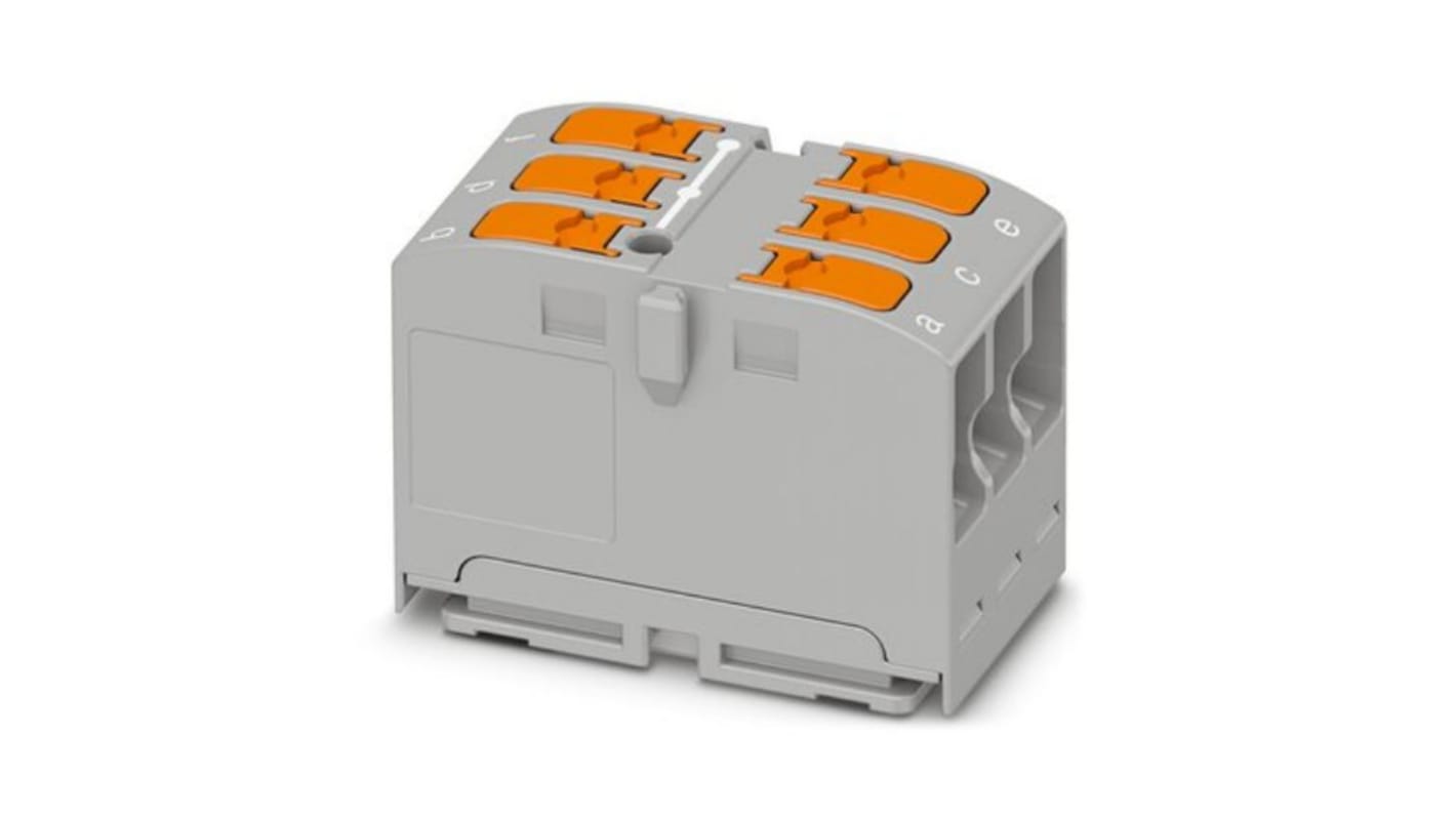 1019563 | Phoenix Contact Distribution Block, 6 Way | RS