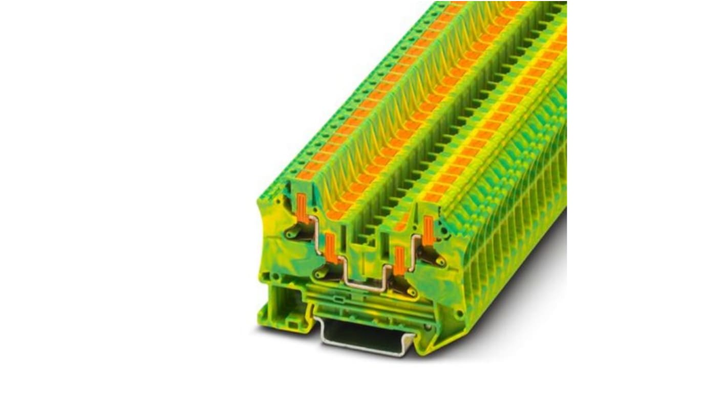 1116741 | Phoenix Contact 4-Way Earth Modular Terminal Block, 0.5 ...