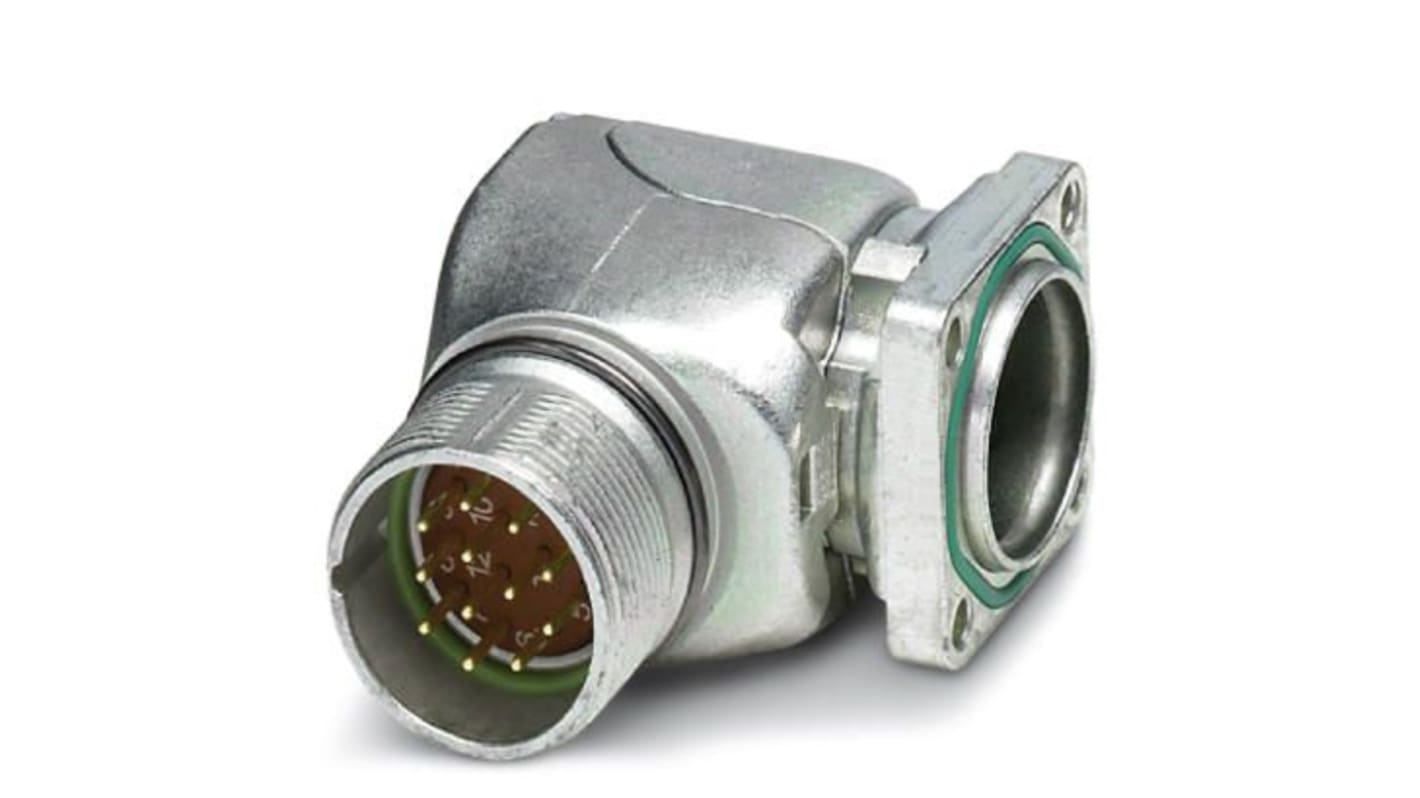 1607852 | Phoenix Contact Circular Connector, 17 Contacts, Front Mount ...