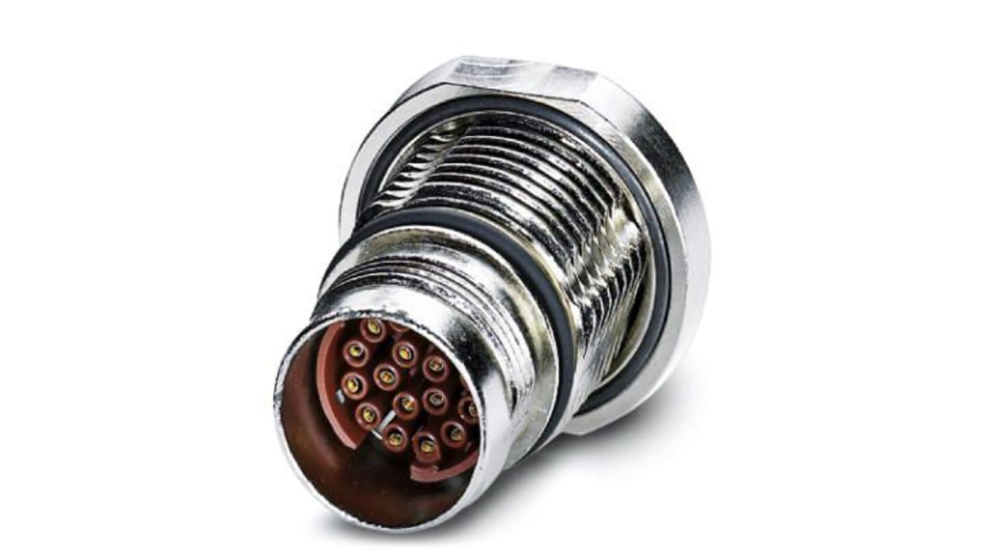 1619035 | Phoenix Contact Circular Connector, 8 Contacts, Front Mount ...