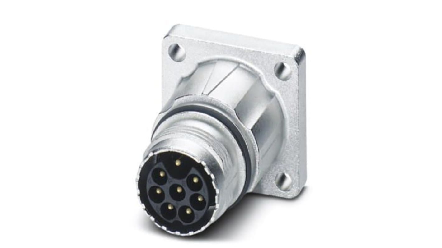 1619217 | Phoenix Contact Circular Connector, 8 Contacts, Front Mount ...