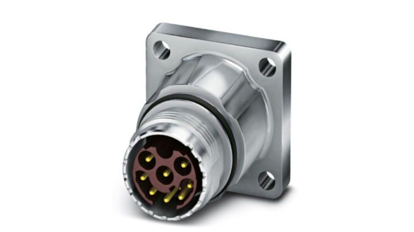 1619219 | Phoenix Contact Circular Connector, 8 Contacts, Front Mount ...