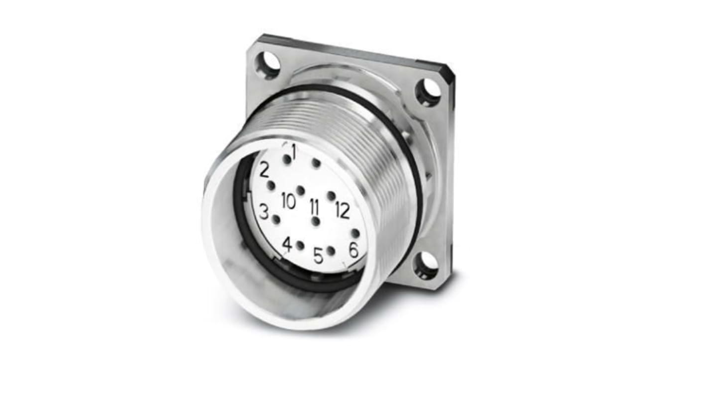 1619959 | Phoenix Contact Circular Connector, 17 Contacts, Front Mount ...