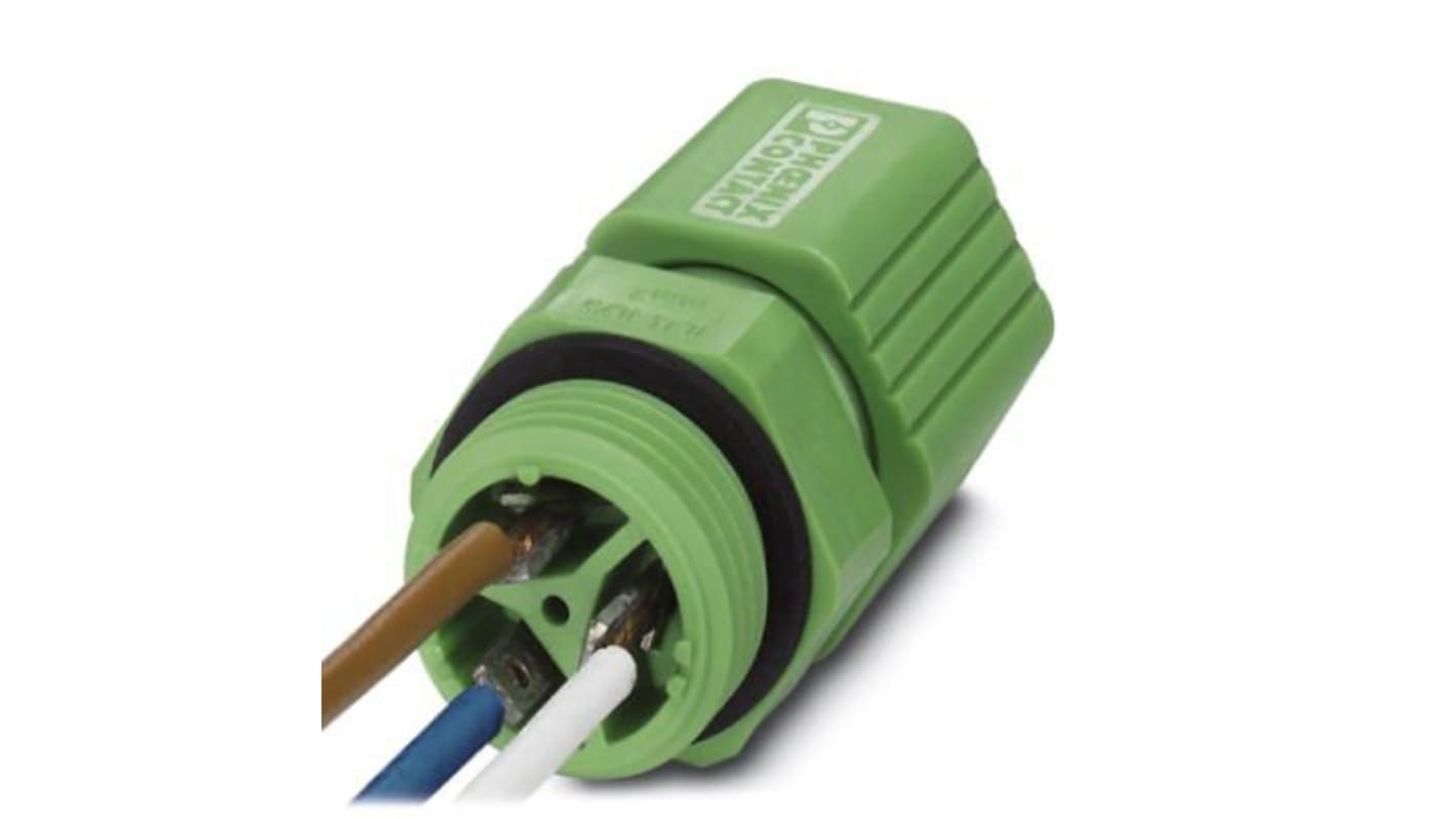 1640757 | Phoenix Contact Circular Connector, 3 Contacts, Front Mount ...