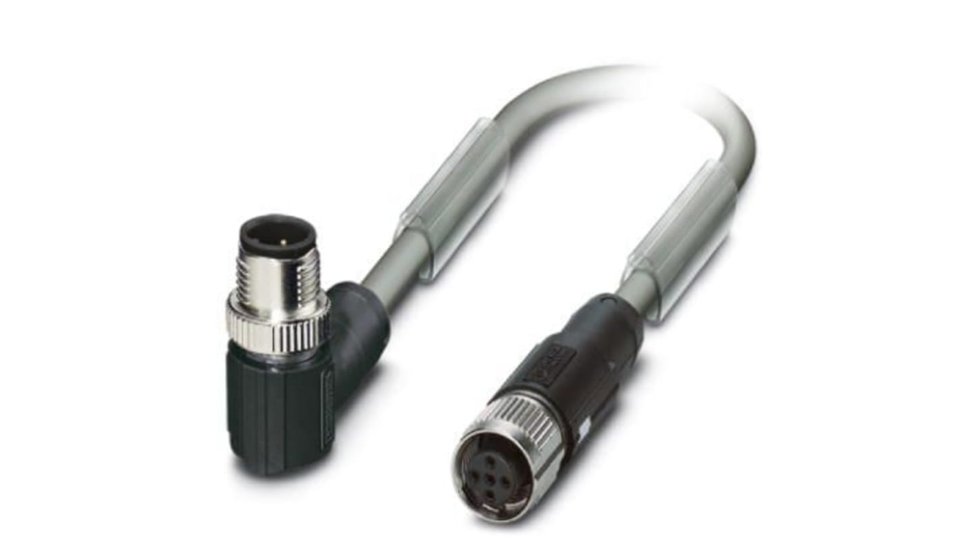 1419063 | Phoenix Contact Right Angle Male M12 to Straight Female M12 ...