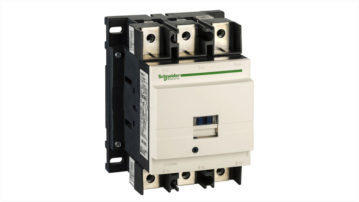 LC1D1506G7 | Schneider Electric TeSys D LC1D Contactor, 3-Pole, 150 A ...