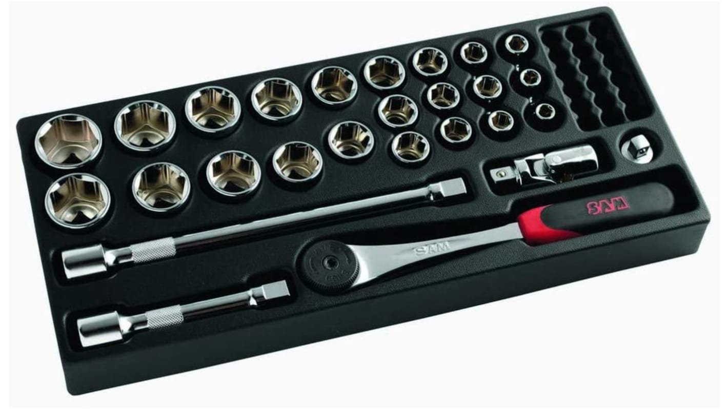 75-SH27M | SAM 1/2 in Standard Socket Set | RS