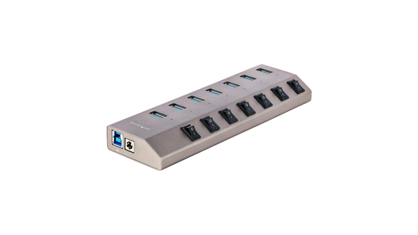 5G7AIBS-USB-HUB-EU | StarTech.com 7 Port USB 3.0 USB A, USB B USB C Hub ...