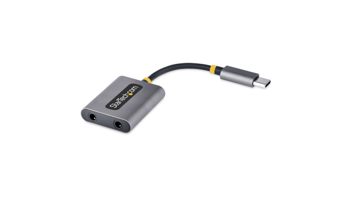 USBC-AUDIO-SPLITTER | StarTech.com Audio Connector Adapter, Male USB-C ...