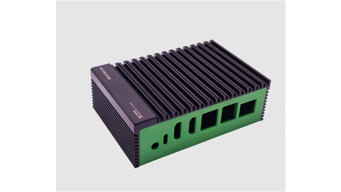 AE003 | Okdo Metal ROCK SBC Case for use with ROCK 5 Model B Single Board Computer, Black | RS