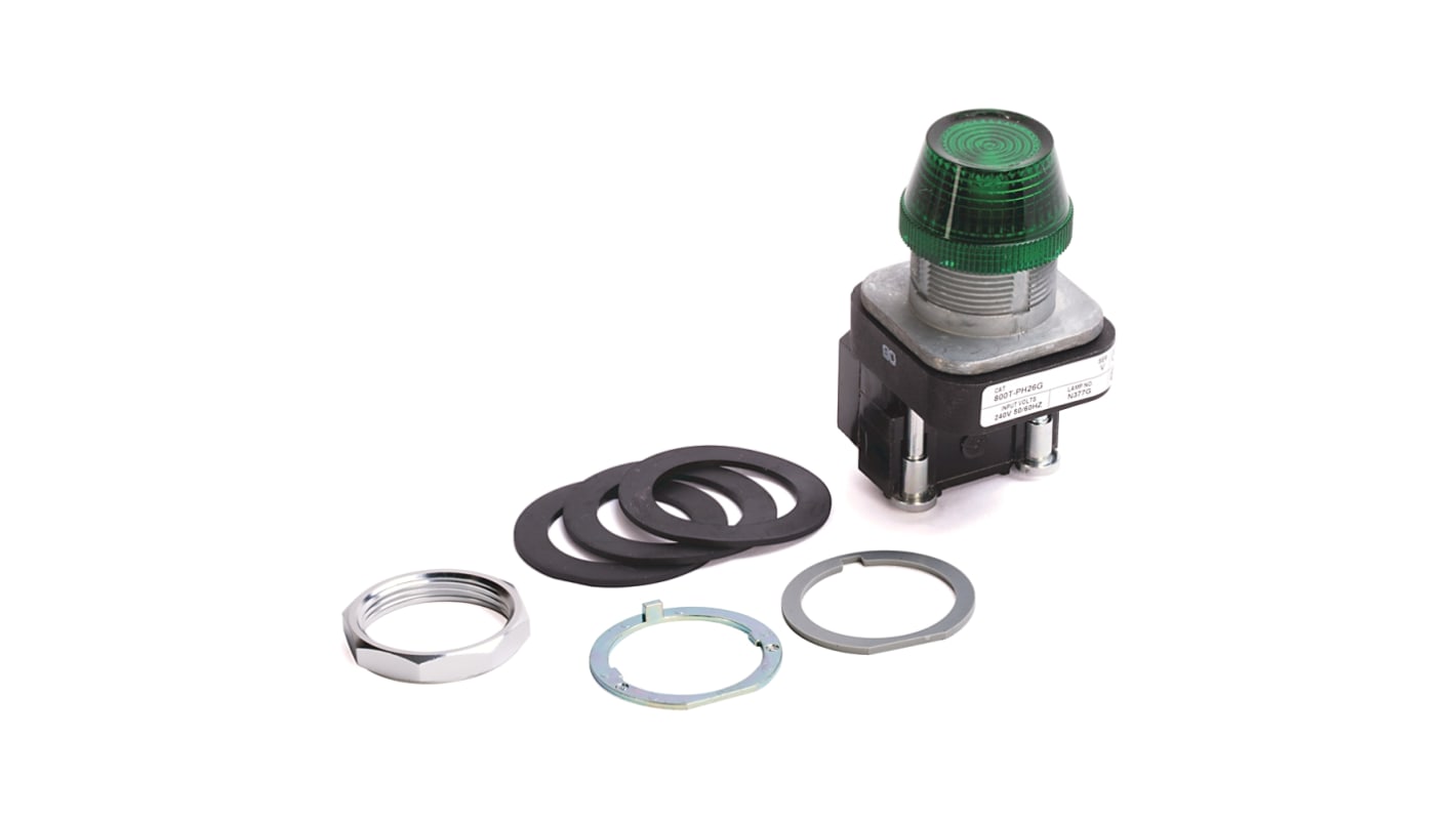 800T-PH46W | Rockwell Automation, 800T, Panel Mount White LED Pilot ...