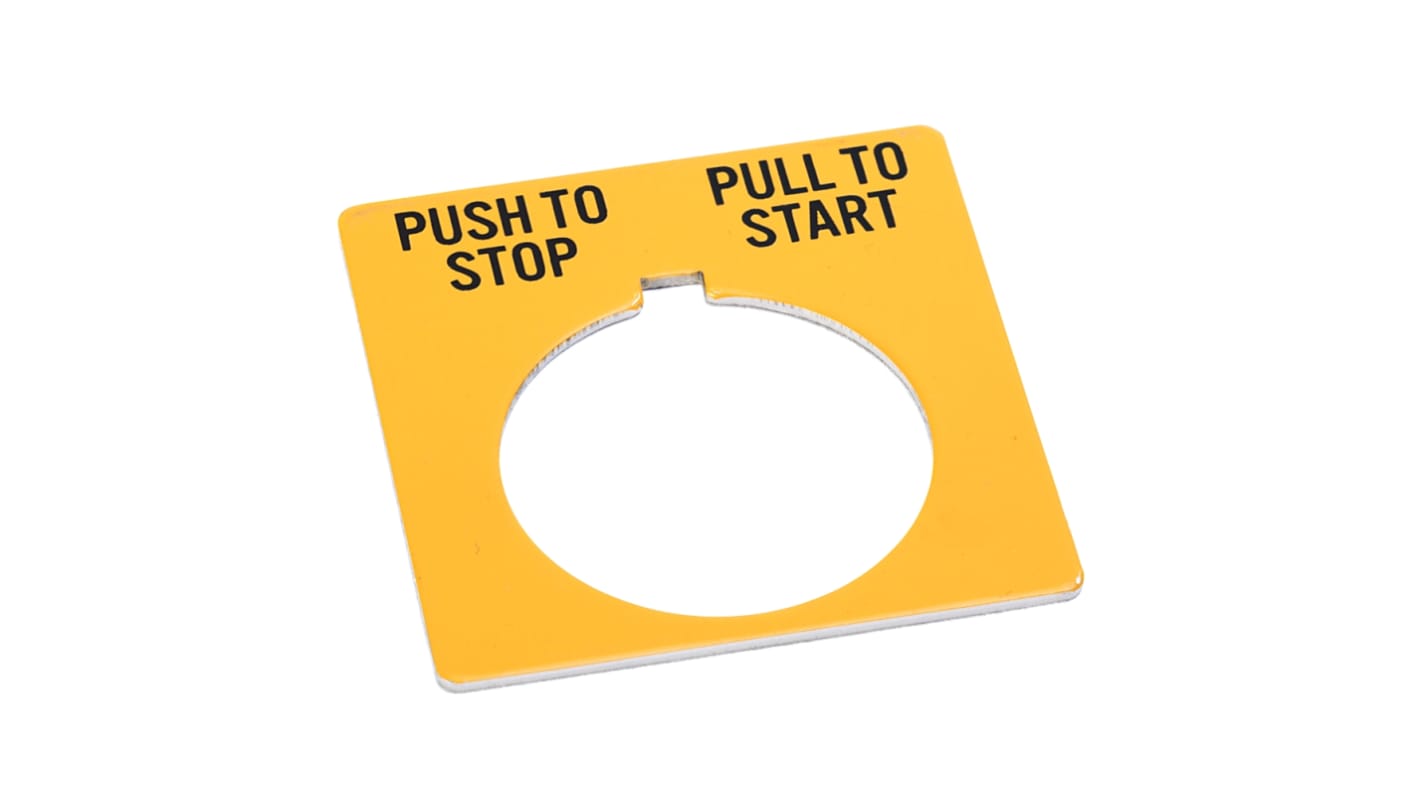 800T-X618Y | Rockwell Automation Legend Plate for Use with 800T ...