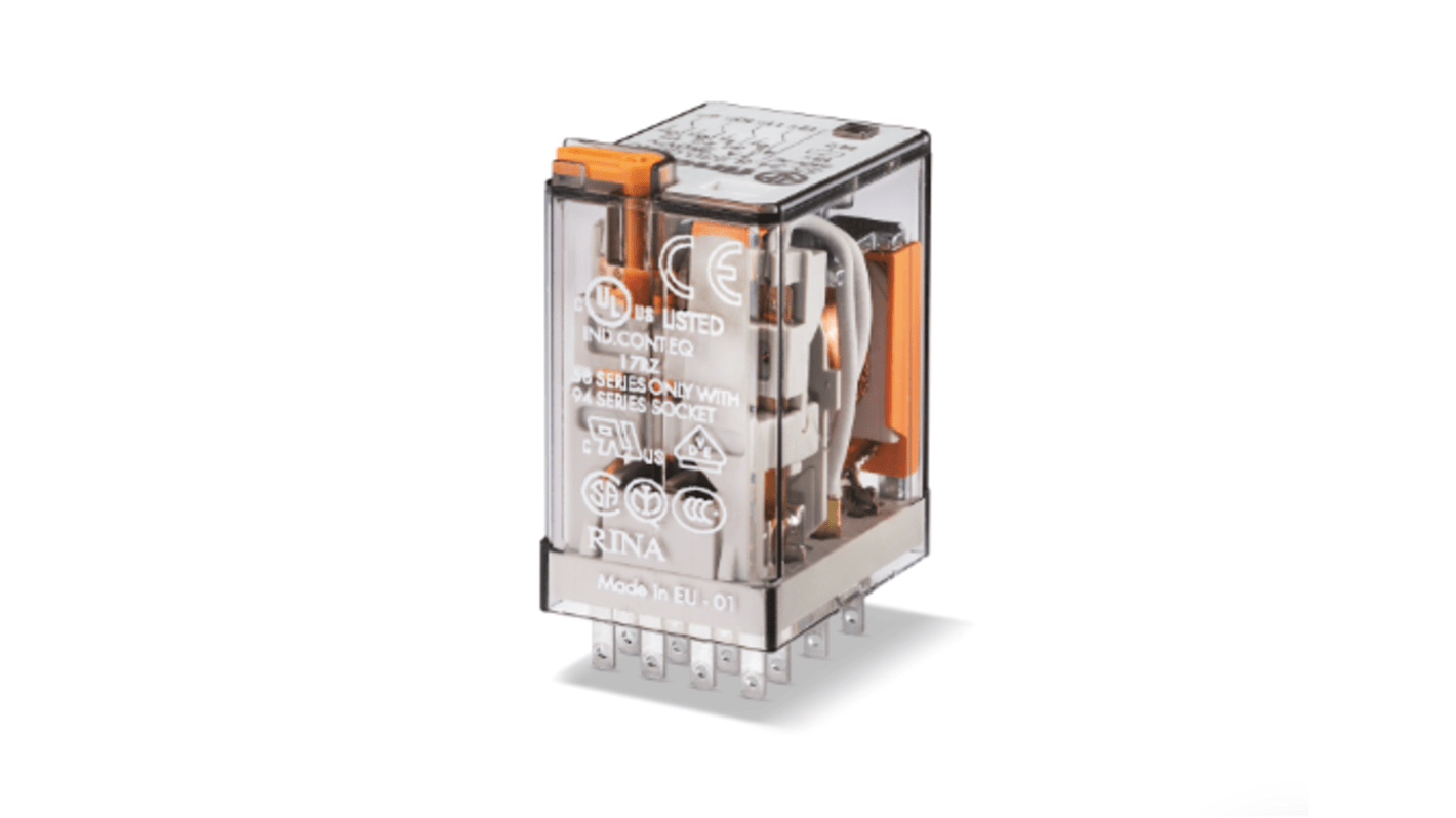 553480480040 | Finder Plug In Relay, 48V ac Coil, 7A Switching Current | RS