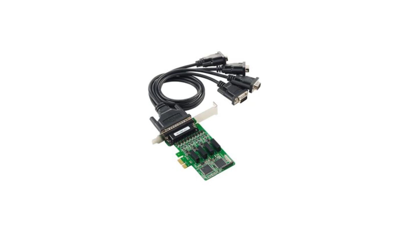 CP-134EL-A-I w/o cable | MOXA 4 Port PCIe RS422, RS485 Serial Card | RS
