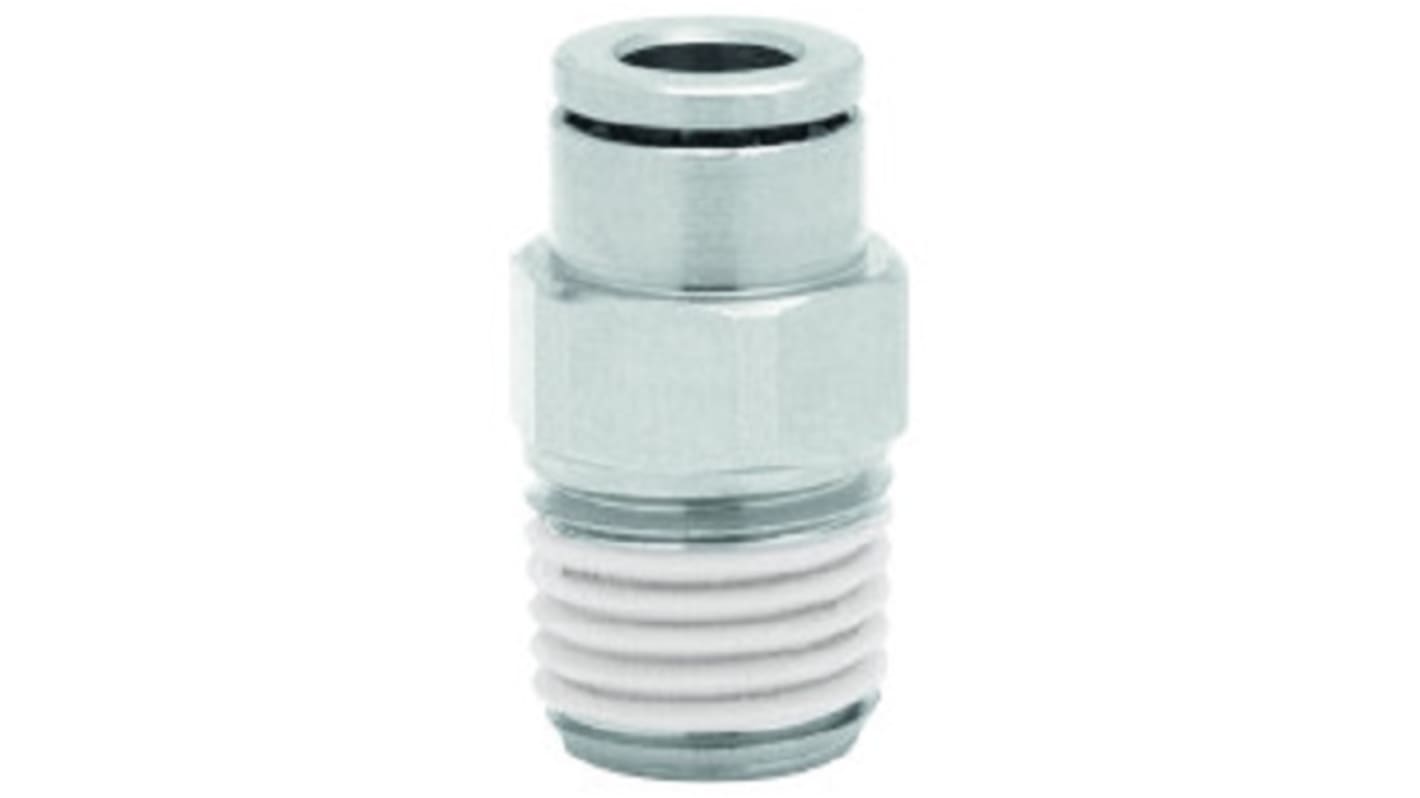 101250528 | Norgren PNEUFIT 10 Series Straight Threaded Adaptor, R 1/4 ...