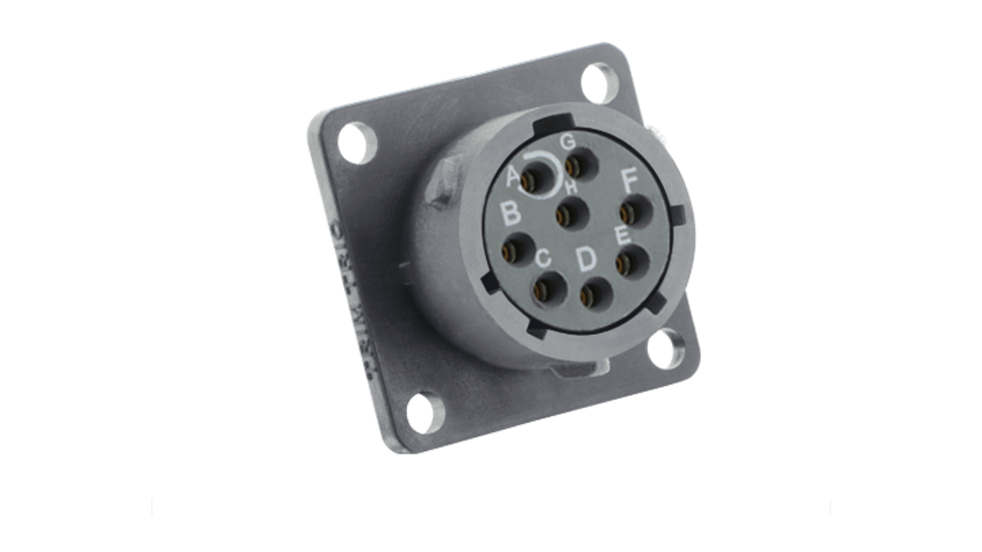 UTSX012E8S | Souriau Circular Connector, 8 Contacts, Cable Mount ...