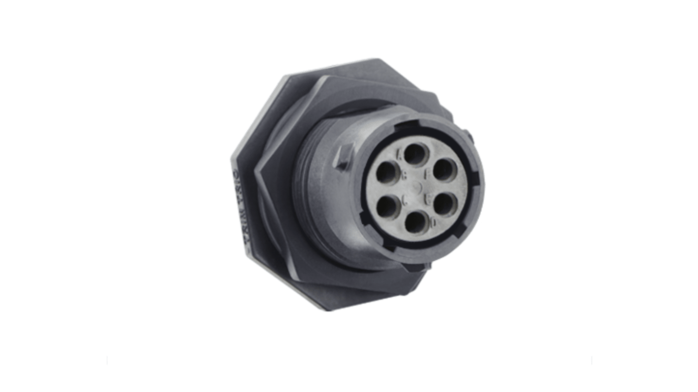 UTSX7106S | Souriau Circular Connector, 6 Contacts, Cable Mount, Socket ...