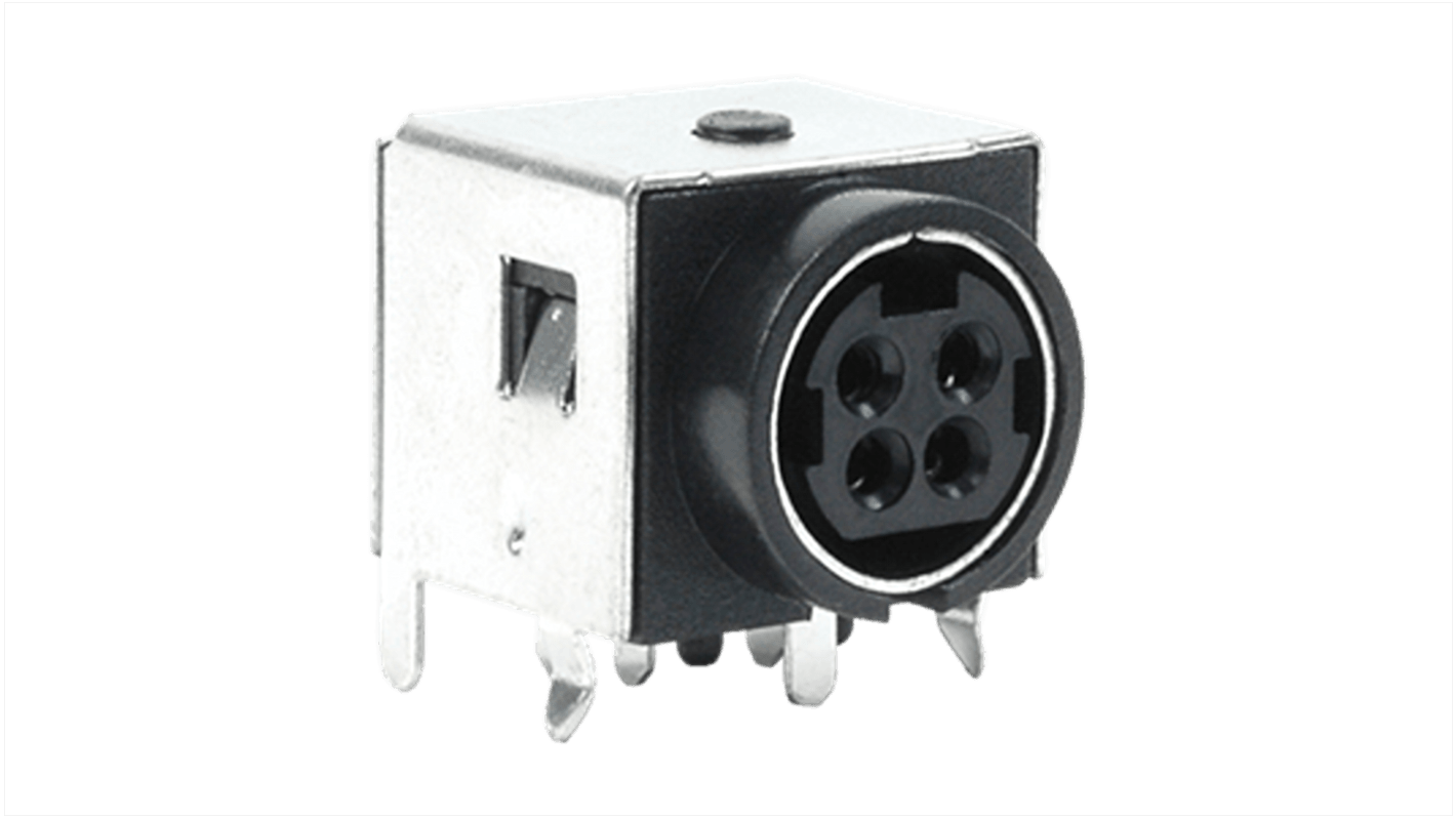 PD-40S | CUI Devices 4 Pole Din, Female, Through Hole | RS